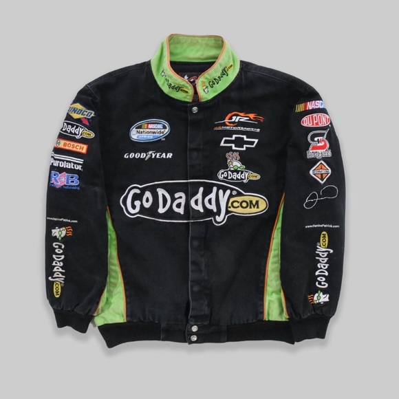 Nascar | Jackets & Coats | Go Daddy Nascar Jacket Size Sgender Men ...